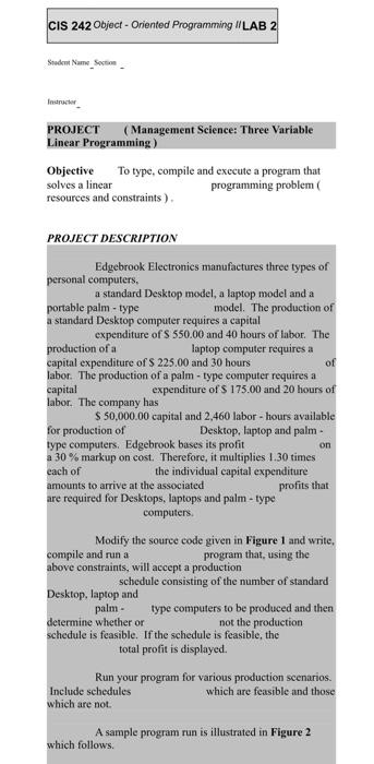 Objective To type, compile and execute a program that | Chegg.com