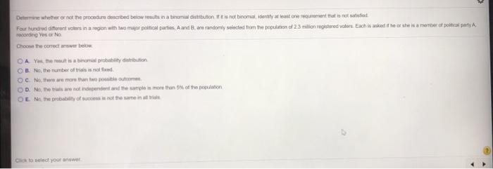 Solved Delmine whether or not the procedurescribed | Chegg.com