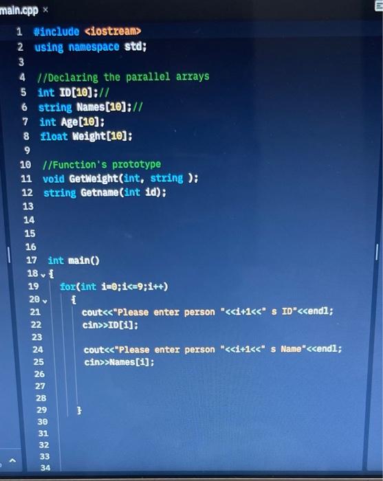 Solved Use this program to creat the definition of the | Chegg.com