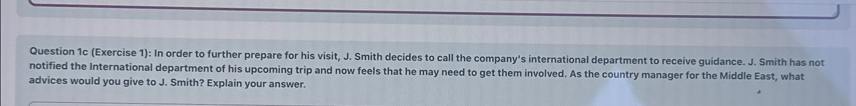 Solved Question 1c (Exercise 1): In order to further prepare | Chegg.com