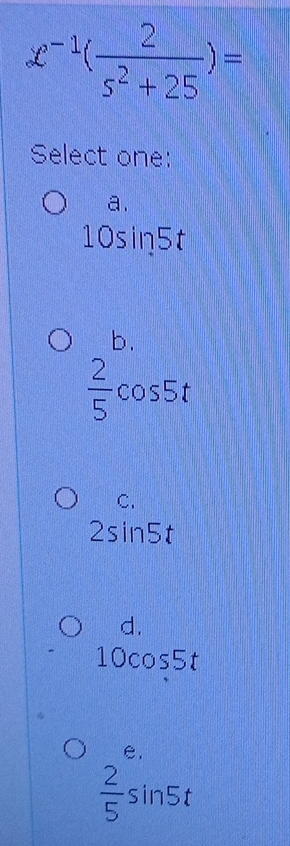 Solved x-1(2s2+25)=Select | Chegg.com