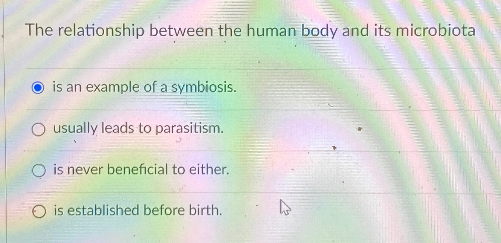 Solved The relationship between the human body and its | Chegg.com