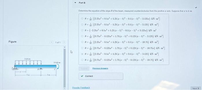 Solved BI is constant Determine the equasion of the elastic | Chegg.com