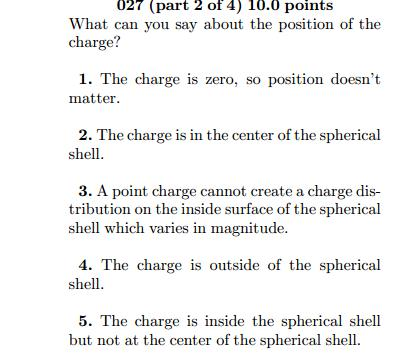 Solved Consider an uncharged, conducting hollow spherical | Chegg.com