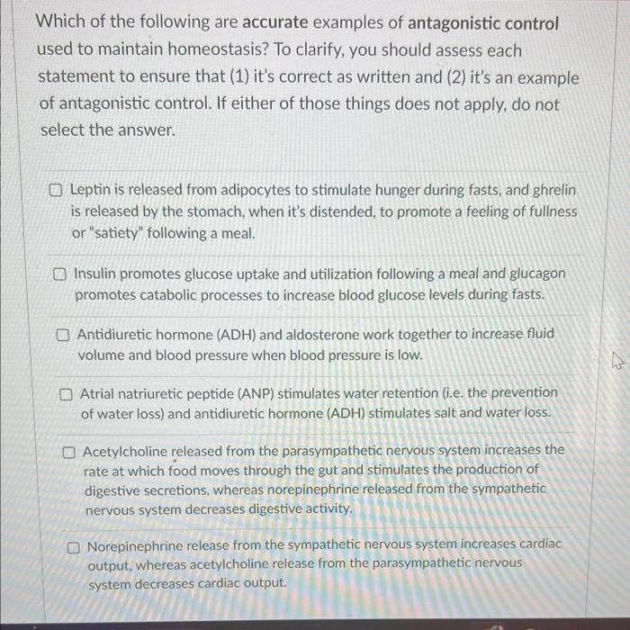 Solved Which of the following are accurate examples of | Chegg.com