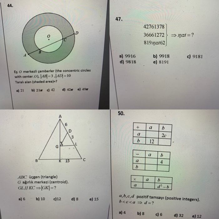 Solved 44 . 47. . 42761378 36661272 819xyzt62) >xyzt = ? B | Chegg.com