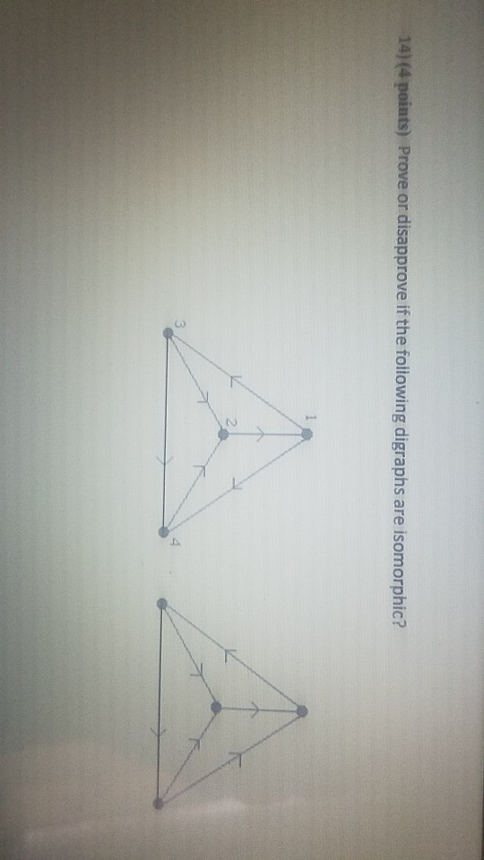 Solved 14) (4 points) Prove or disapprove if the following | Chegg.com