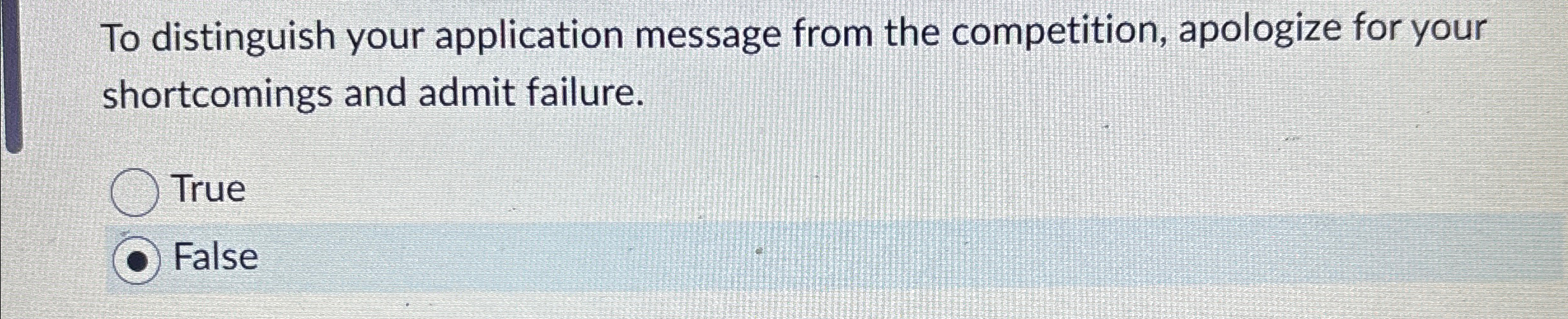 Solved To distinguish your application message from the | Chegg.com