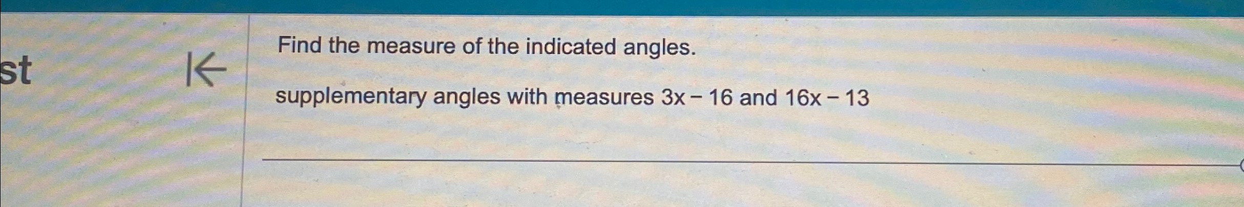 Solved Find the measure of the indicated | Chegg.com