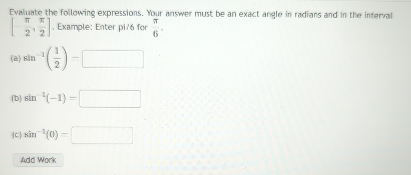 Solved Evaluate the following expressions. Your answer must | Chegg.com
