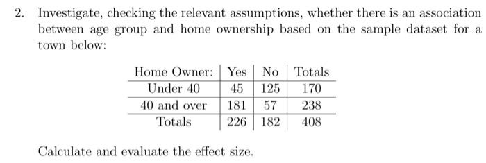 Solved 2. Investigate, checking the relevant assumptions, | Chegg.com