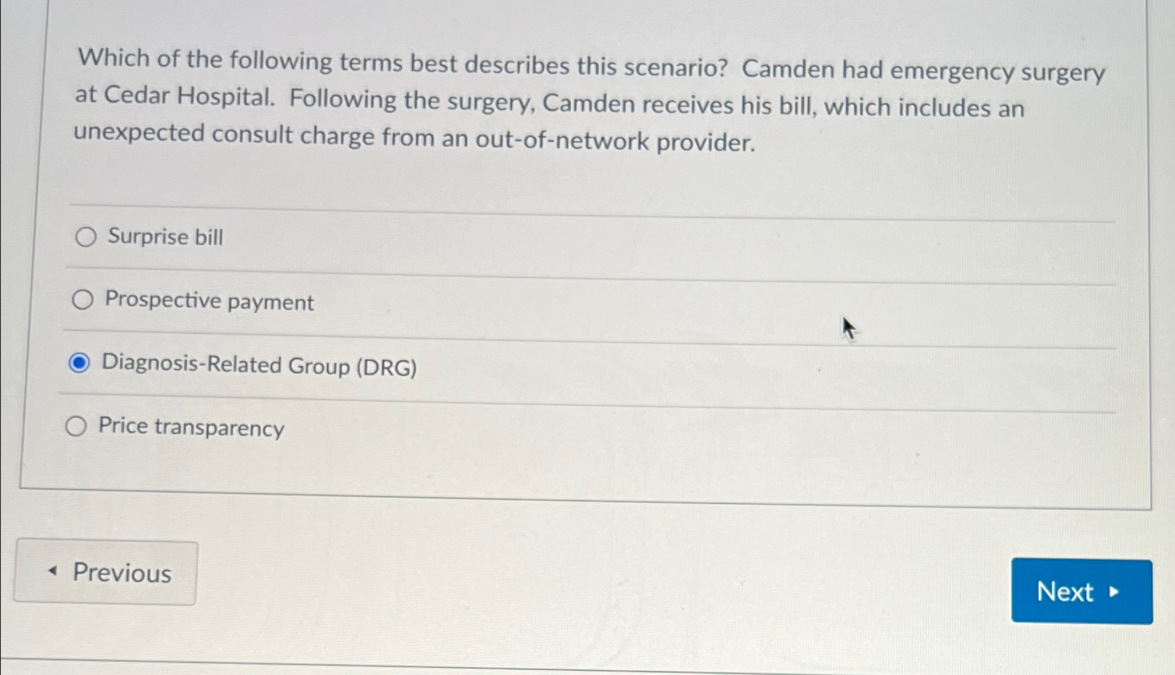 Solved Which of the following terms best describes this | Chegg.com