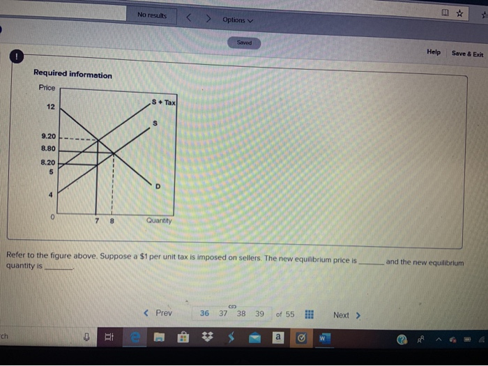 Solved No results Options Savod Help Save & Exit | Chegg.com
