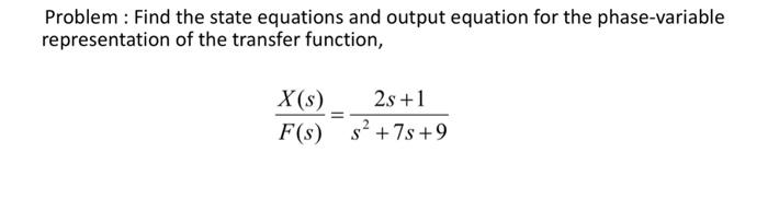 Solved Problem: Find the state equations and output equation | Chegg.com