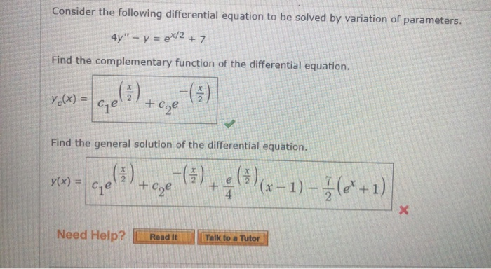 Solved Consider the following differential equation to be | Chegg.com