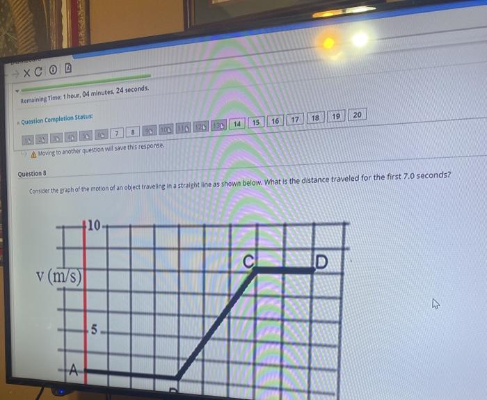 Solved A particle passes through the origin with a velocity | Chegg.com