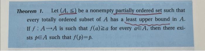 Solved 11 Prove The Following Let A ≦ Be A Nonempty