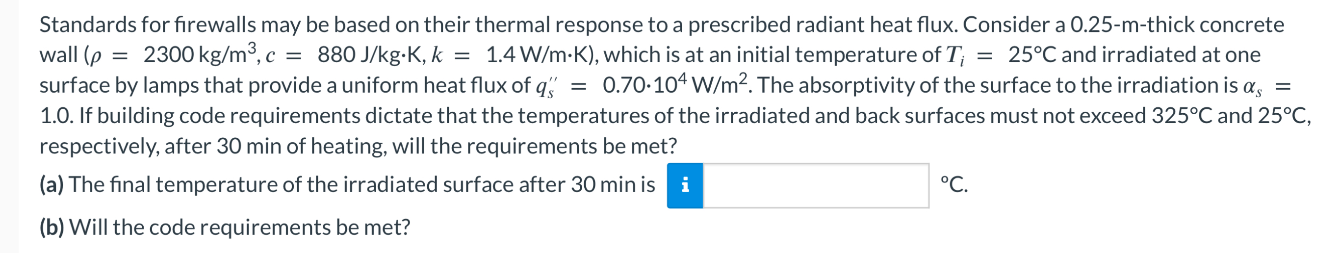 Solved Standards for firewalls may be based on their thermal | Chegg.com