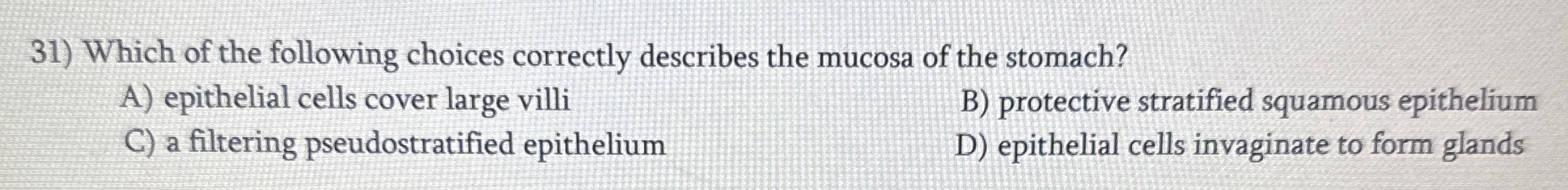 Solved Which of the following choices correctly describes | Chegg.com