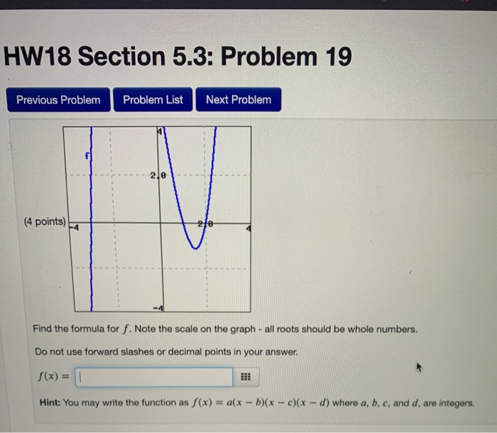 Solved HW18 Section 5.3: Problem 19 Previous Problem Problem | Chegg.com