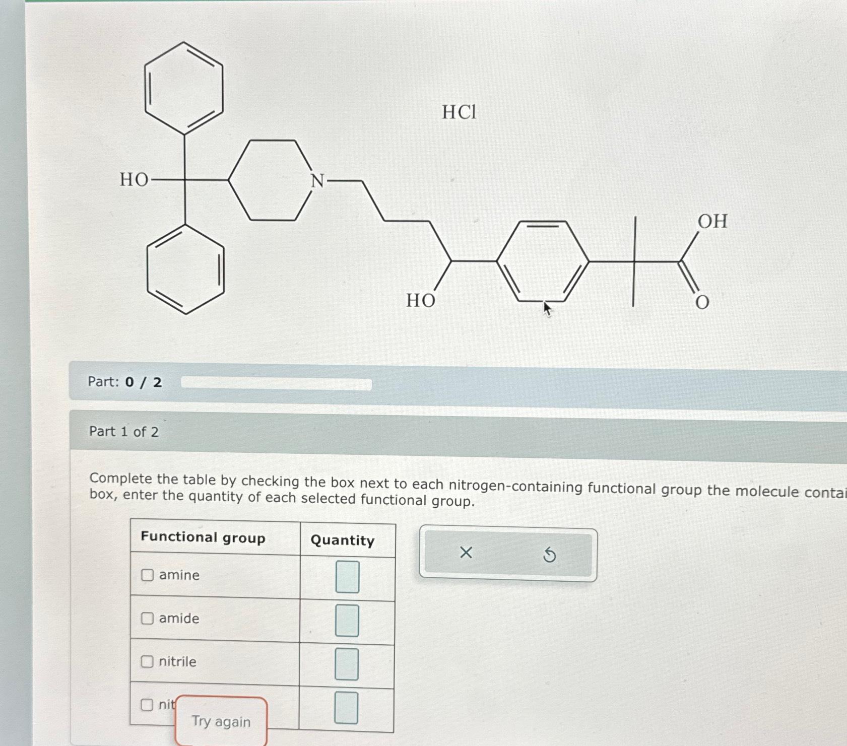 Solved Part: 02Part 1 ﻿of 2Complete the table by checking | Chegg.com