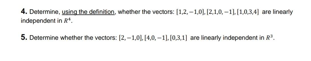 Solved 4. Determine, using the definition, whether the | Chegg.com