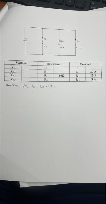 Solved Show Work: VT=V3+U2+U3= | Chegg.com