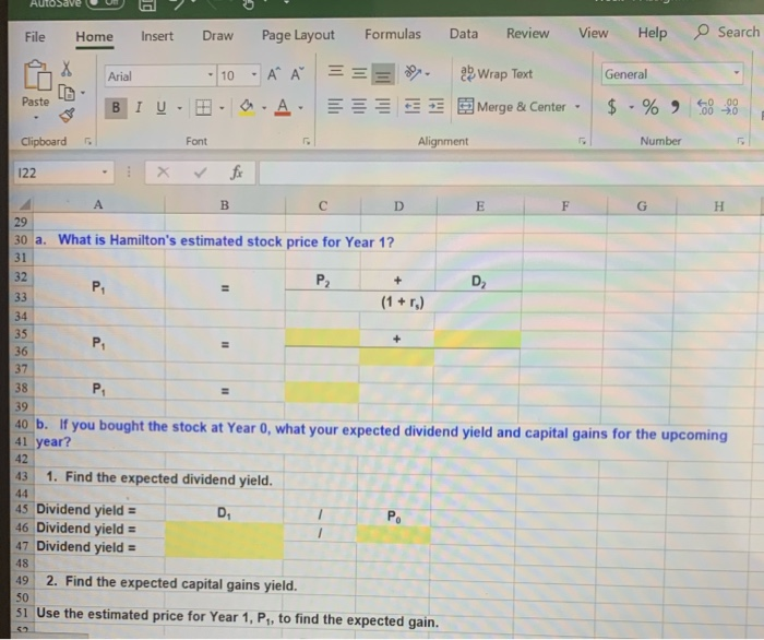 Solved AutoSave Of H . 8 Week-4 Assignment - Excel File | Chegg.com