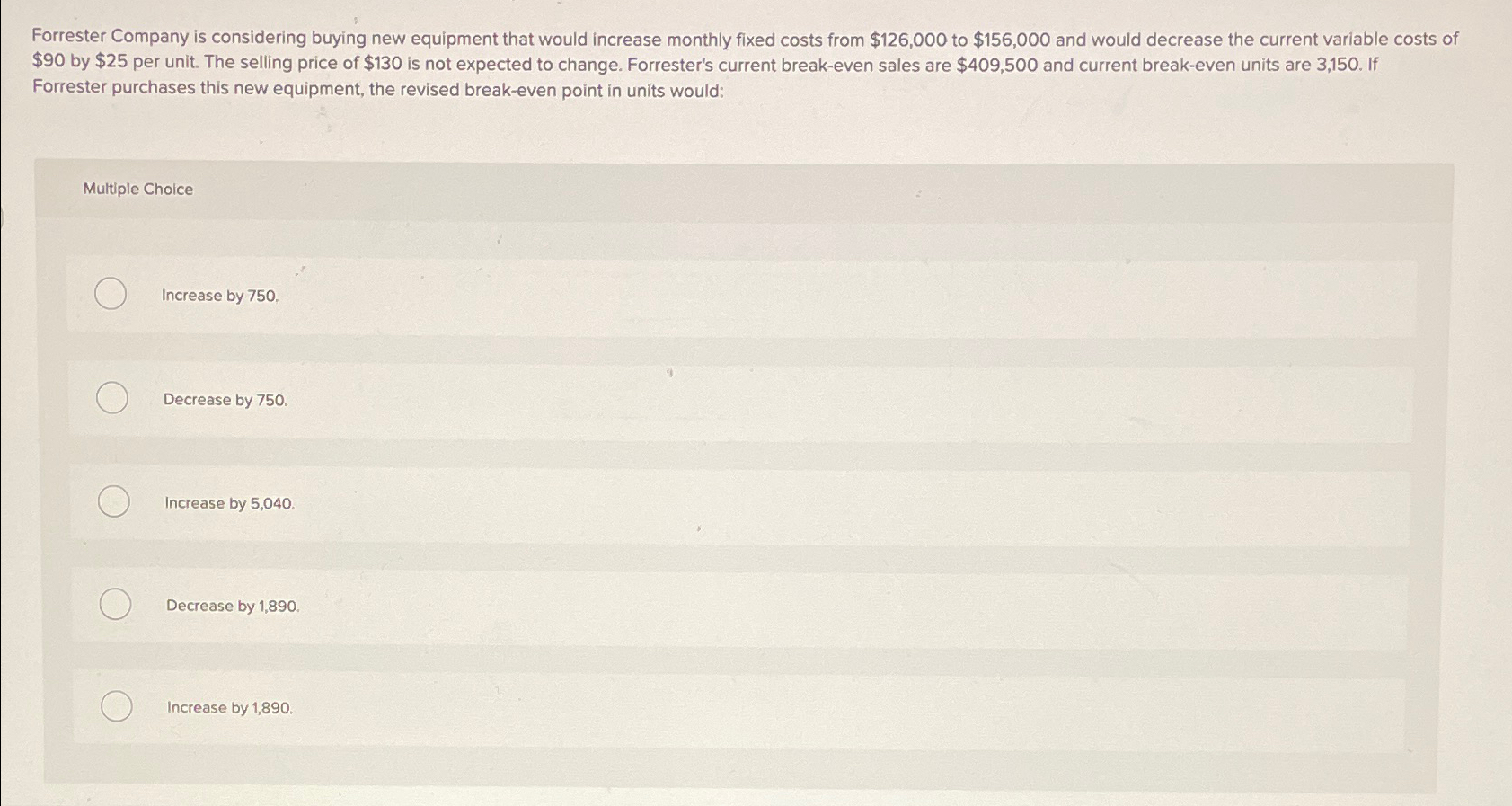 Solved Forrester Company is considering buying new equipment | Chegg.com