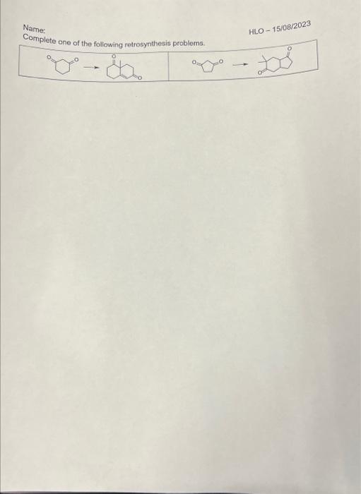 Solved Name: \\[ \\text { HLO }-15 / 08 / 2023 \\] Complete | Chegg.com