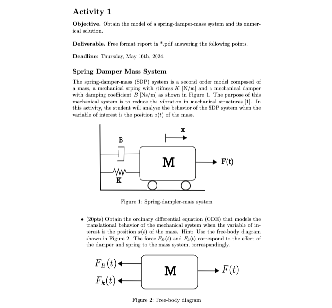 Solved Obtenga el modelo de un sistema | Chegg.com
