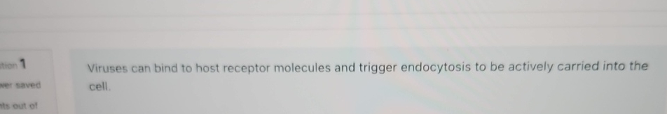 Solved Viruses can bind to host receptor molecules and | Chegg.com