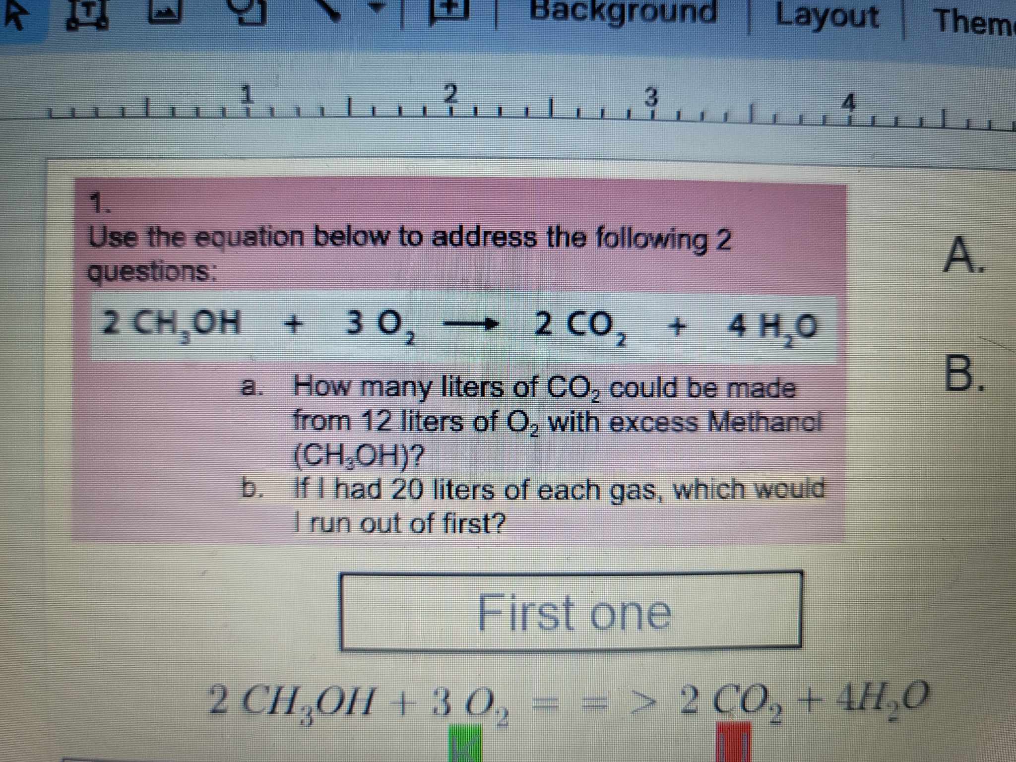 Solved Use the equation below to address the following | Chegg.com