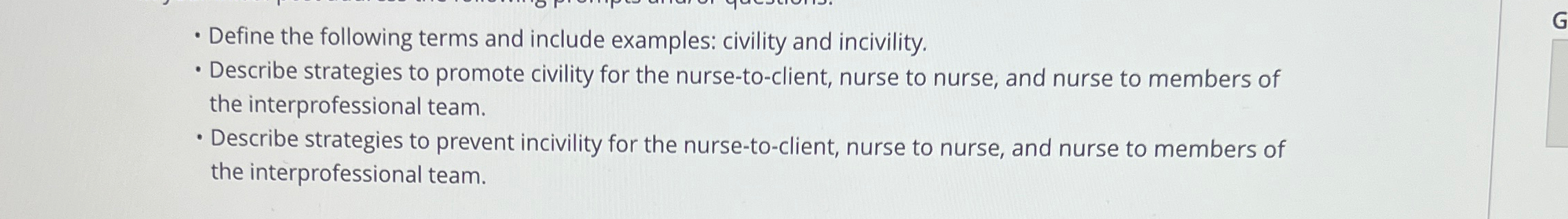 Solved Define the following terms and include examples: | Chegg.com