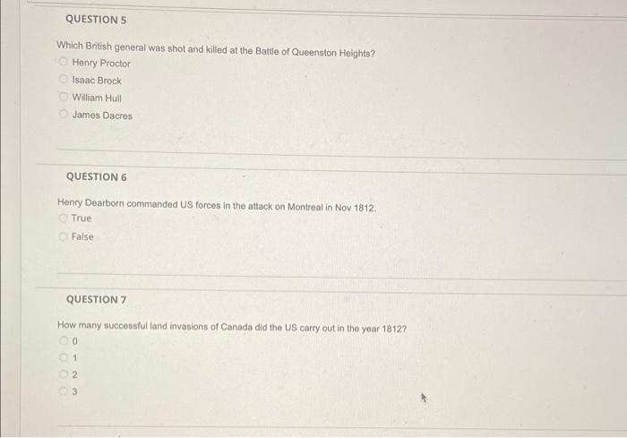 Solved QUESTIONS Which British general was shot and killed | Chegg.com