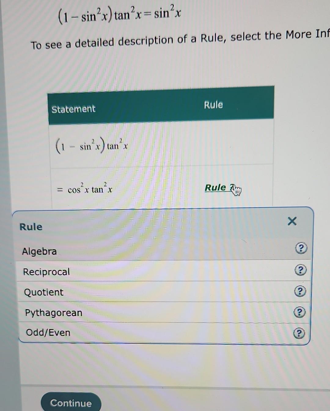 Solved Complete the proof of the identity by choosing the | Chegg.com