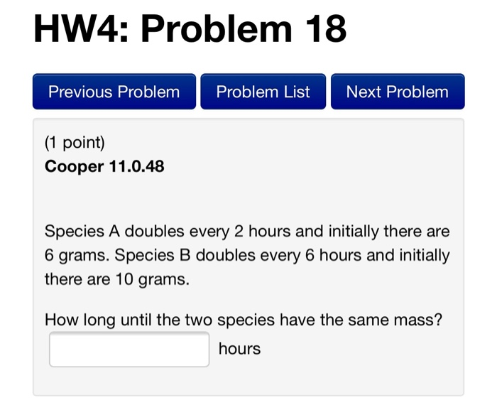 Solved HW4: Problem 18 Previous Problem Problem List Next | Chegg.com