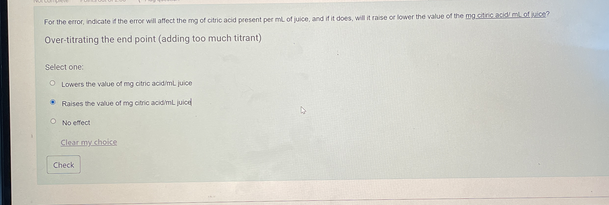Solved For the error, indicate if the error will affect the | Chegg.com