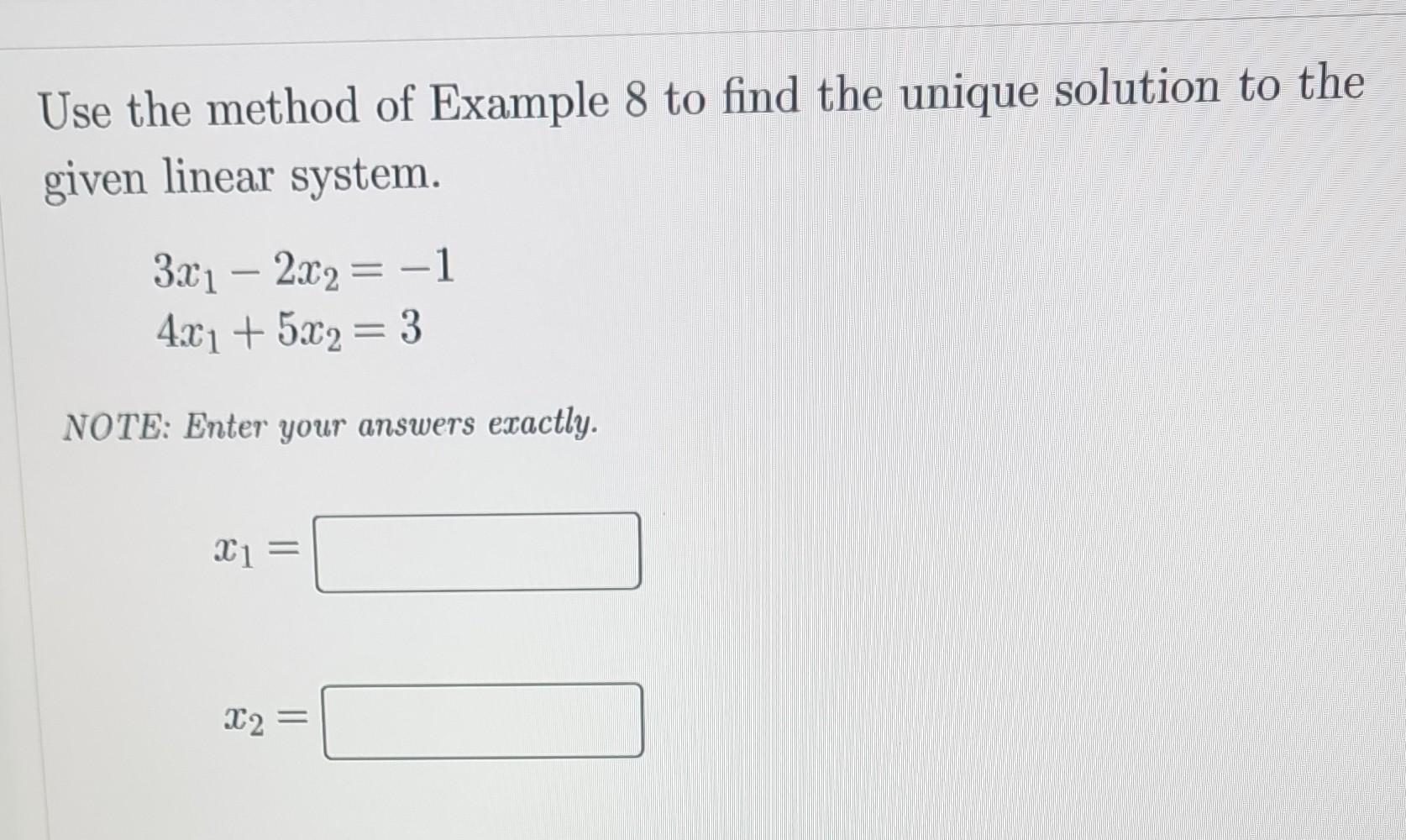 Solved Solve the following linear system by Gaussian | Chegg.com