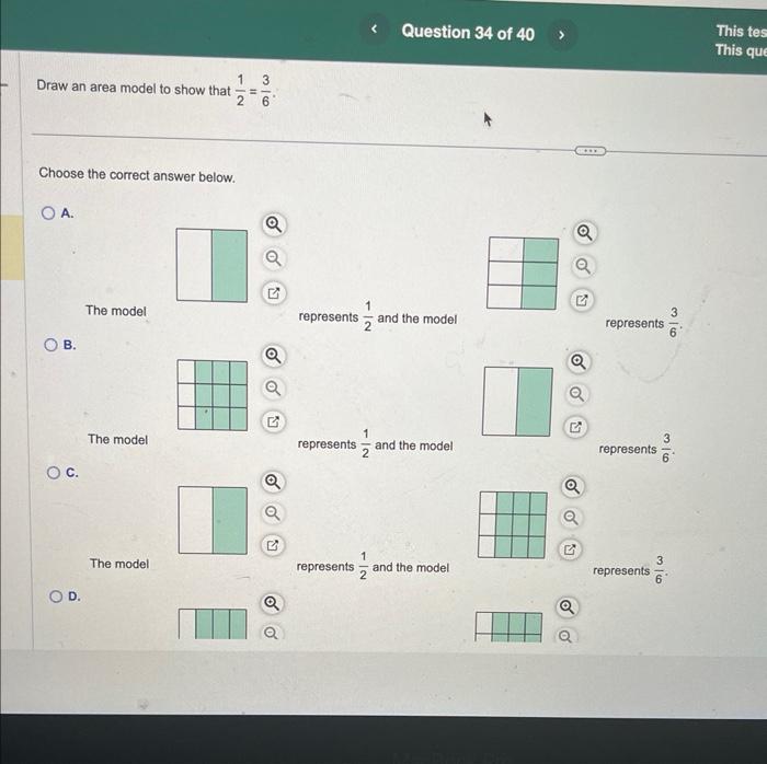 Solved Draw an area model to show that 21=63. Choose the | Chegg.com