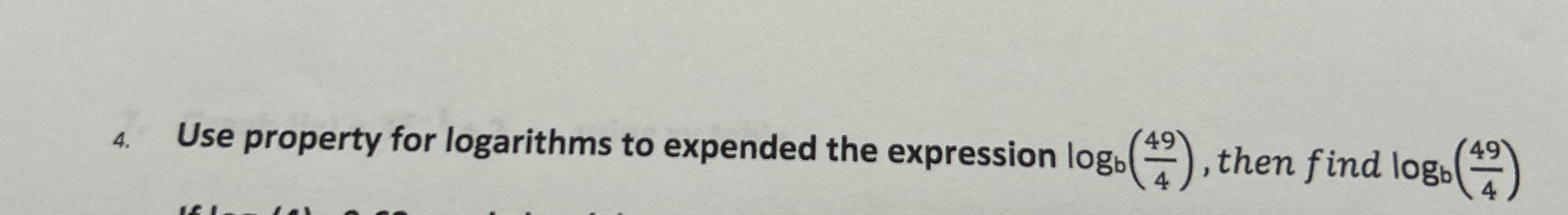 Solved Use property for logarithms to expended the | Chegg.com