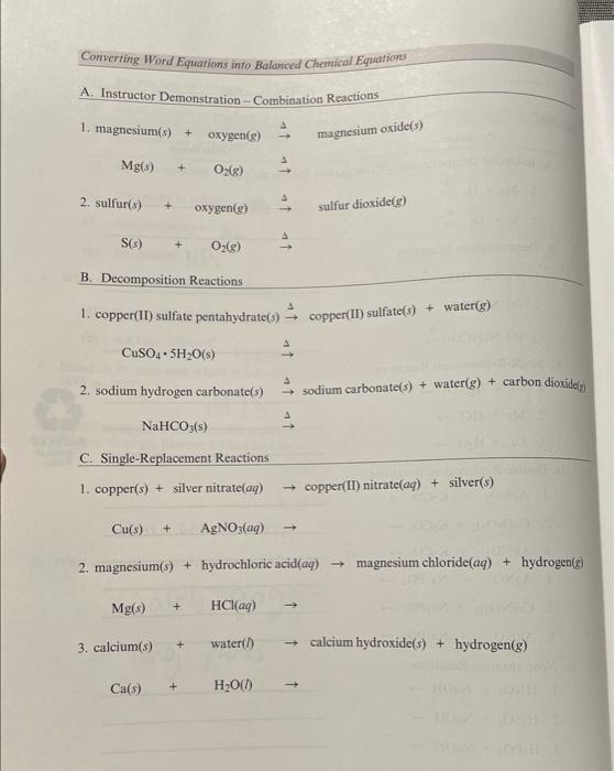 Solved EXPERIMENT 6 DATE DATA TABLE A. Instructor | Chegg.com