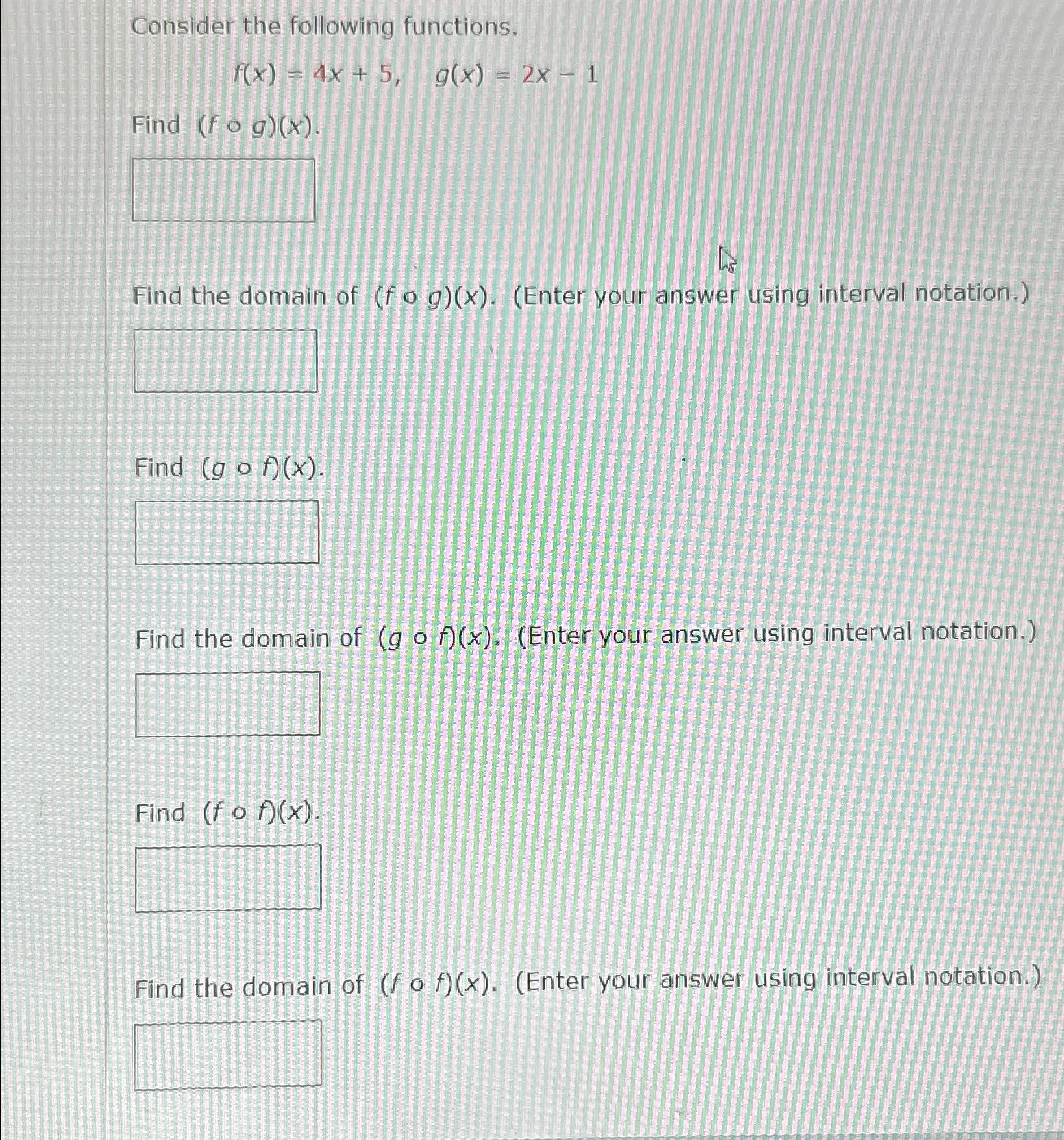 Solved Consider the following | Chegg.com