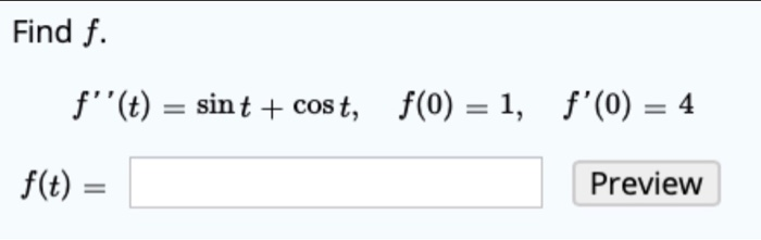 Solved Find F F T Sint Cost F 0 1 F 0 4