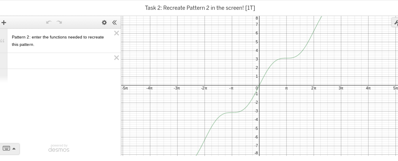 Solved Task 2: Recreate Pattern 2 ﻿in the screen! | Chegg.com