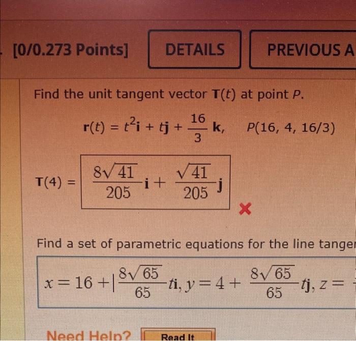 Solved Find the unit tangent vector T(t) at point P. | Chegg.com