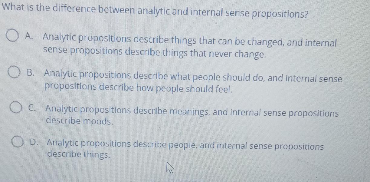Solved What is the difference between analytic and internal | Chegg.com