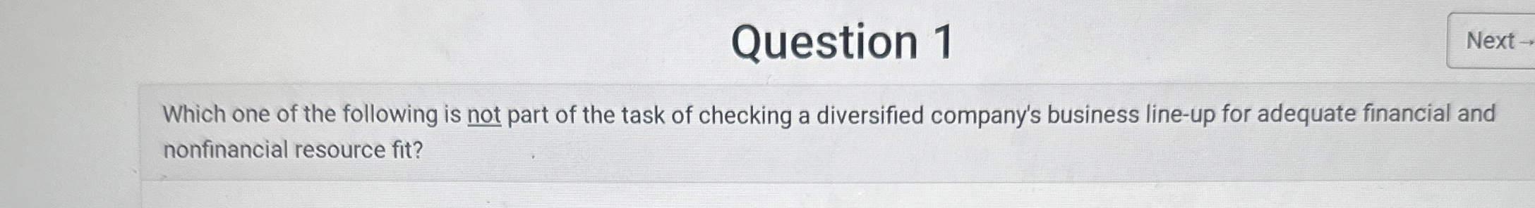 Solved Question 1Which one of the following is not part of | Chegg.com