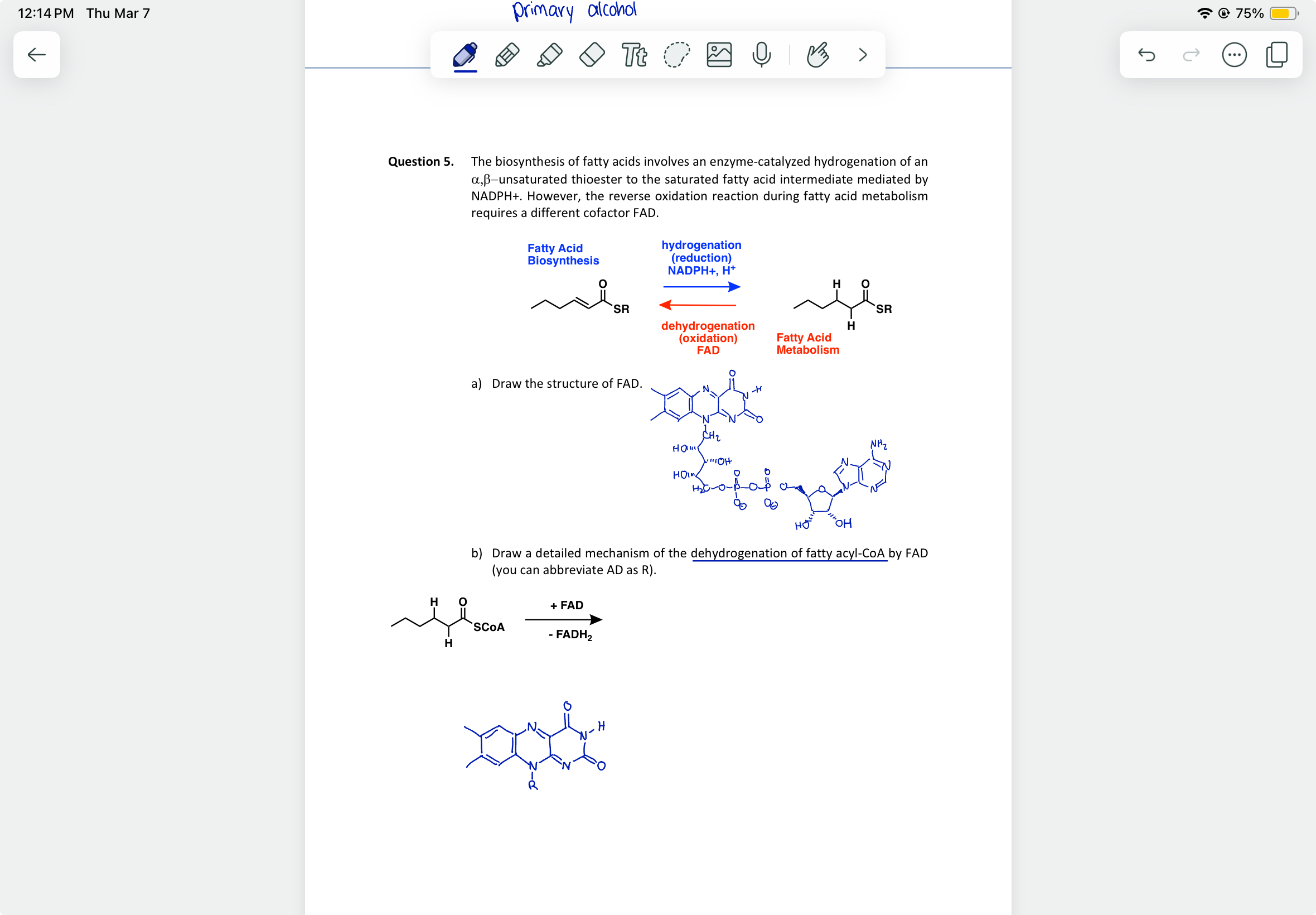 Solved Question 5.The biosynthesis of fatty acids involves | Chegg.com