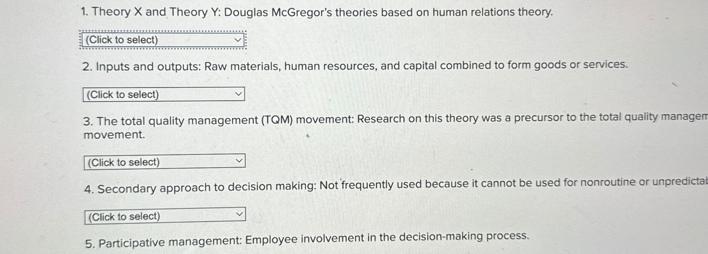 Solved Theory x ﻿and Theory Y ﻿: Douglas McGregor's theories | Chegg.com
